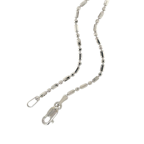 14K Gold Bar And Bead Necklace Sale price From $365.00