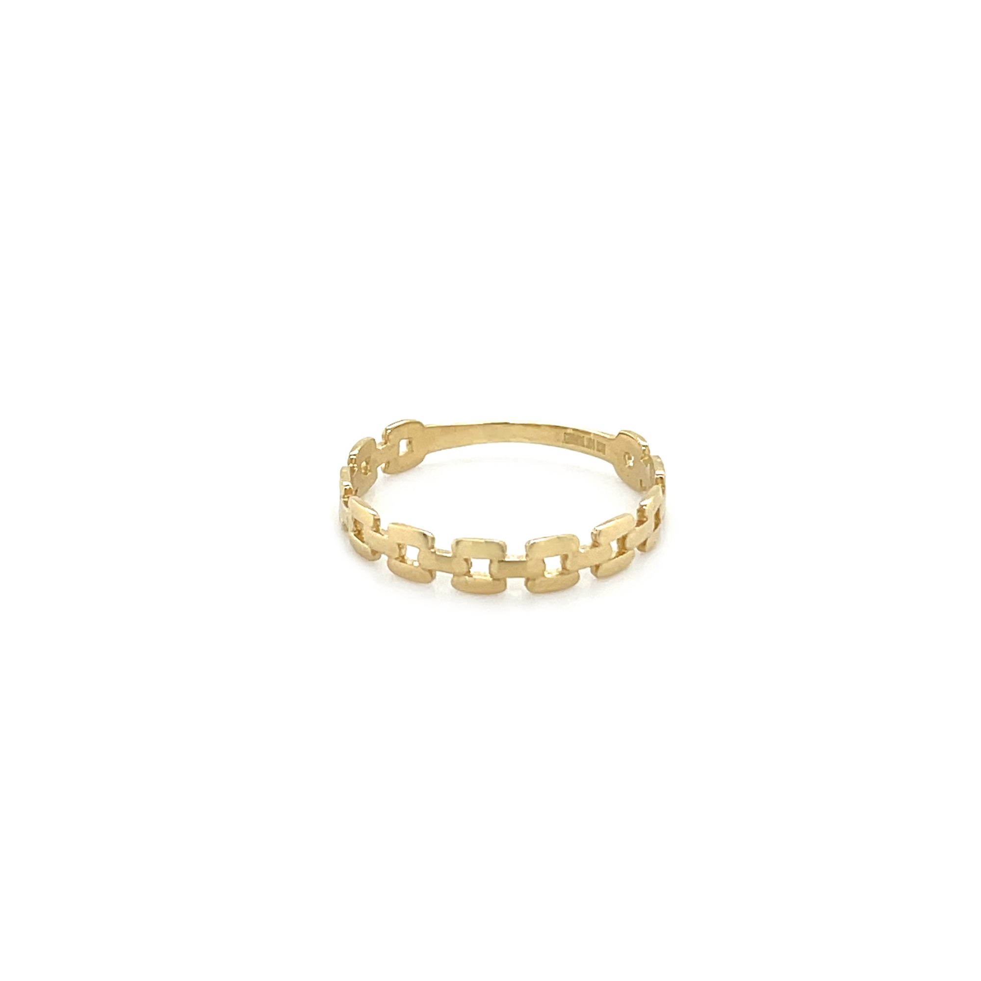 14K Gold Link Ring