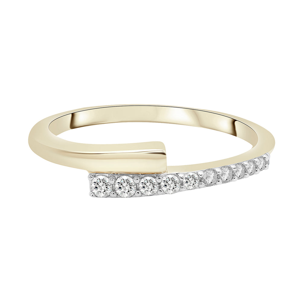 Diamond Pave Link Ring In 14K Gold Sale price $635.00